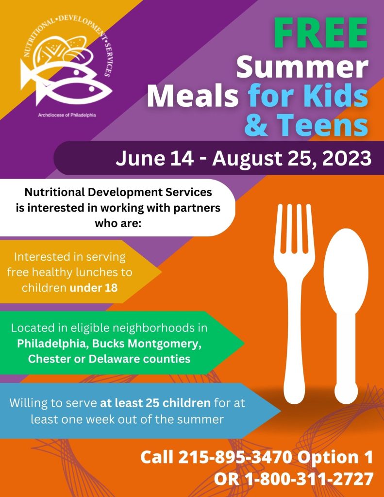 Summer Meals Program - Healthy Meals for Children