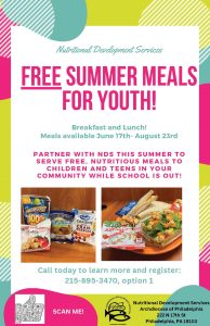 Summer Meals Program - Healthy Meals for Children